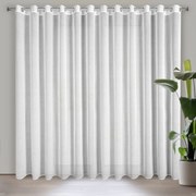 ZÁCLONA NA KROUŽCÍCH MARGO 300 CM X 250 CM CM BÍLÁ