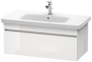 Duravit DuraStyle - Umyvadlová skříňka 40x93x45 cm, 1 zásuvka, lesklá bílá DS638202222