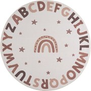 Krémový pratelný dětský koberec ø120 cm Coco 1133 – Ayyildiz Carpets