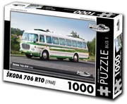 Retro-auta puzzle bus č.1 škoda 706 rto (1968) 1000 dílků