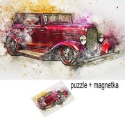 Falixen WOODEN PUZZLE EKO - "Oldtimers Cars -3"