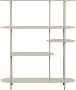 Béžový kovový regál 118x139x31 cm Rieti – House Nordic