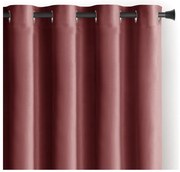 Růžový sametový dimout závěs 140x270 cm Eyelets – Restilo