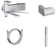 Ravak Chrome II - Vanová baterie s příslušenstvím, chrom X07S119