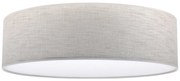 Stropní svítidlo Stone, 1x světle béžové textilní stínítko/bílé PVCové stínítko, (bílé plexisklo), (fi 50cm)