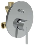 Laufen Lua - Baterie pod omítku, pro 2 spotřebiče, s tělesem, chrom H3210860048001