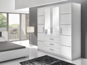 šatní skříň Bali D4 196/200/58 se zrcadlem  akce