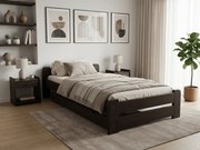 Postel Emily 90 x 200 cm, ořech Rošt: S laťkovým roštem, Matrace: Bez matrace