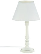 Vintage samostatná lampa s dřevěným stojanem, ideální pro noční stolek nebo stůl