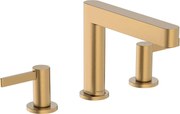 Hansgrohe Finoris - Umyvadlová baterie, 3-otvorová instalace, s výpustí Push-Open, EcoSmart, kartáčovaný bronz 76033140