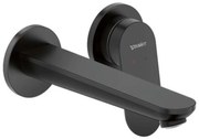 Duravit Wave - Umyvadlová baterie pod omítku, 2-otvorová instalace, matná černá WA1070004046