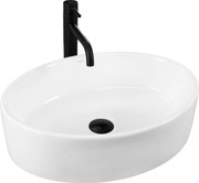 Rea Fonda, umyvadlo na desku 500x370x140mm, bílá lesklá, REA-U0604