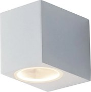 FAN I-QUBO-AP1 BCO Venkovní nástěnné svítidlo Qubo bílé, 1xGU10, IP54, 9,3 x 8 x 6,7 cm - FANEUROPE