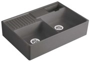 Villeroy & Boch - Keramický dřez 90x63 cm, CeramicPlus, grafit 632391i4