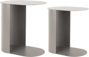 Kovové odkládací stolky v sadě 2 ks 30x45 cm Riqueza Oval – Leitmotiv