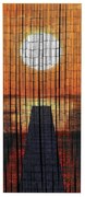 Oranžový bambusový závěs do dveří 200x90 cm Sunset - Maximex