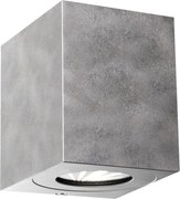 NOR 49711031 Venkovní nástěnné svítidlo Canto Kubi 2 2x5W LED galvanizovaná ocel čirá - NORDLUX
