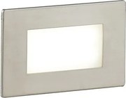 FAN INC-BOLT-503S Zápustné venkovní svítidlo LED Bolt, bílá/nikl/polykarbonát, 3 W, 200 lm, 3000 K, IP65, senzor, 10,7 x 3,25 x 6,7 cm - FANEUROPE