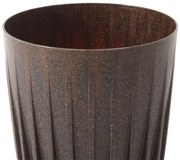 PLASTOVÝ KVĚTINÁČ STRIPPED ECO 30X25 CM TMAVĚHNĚDÁ