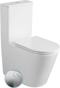 Sapho Sapho, DARIO RIMLESS WC kombi mísa s nádržkou, spodní/zadní odpad, bílá, PC106V