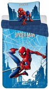 Jerry Fabrics Bavlněné povlečení 140x200 Spider-man modrý povlak na polštář 70x90 JF 02