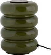 Khaki skleněná LED stolní lampa (výška 16,5 cm) Aro – Leitmotiv