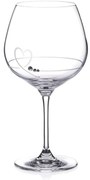 Diamante sklenice na Gin Petit Heart se Swarovski krystaly 610 ml 1KS