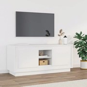 TV skříňka bílá 102 x 35 x 45 cm kompozitní dřevo