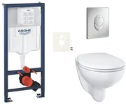Závěsný wc set do lehkých stěn / předstěnová montáž GROHE Bau Ceramic SIKOGRSBAUSAP00