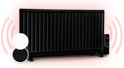 OneConcept Wallander, olejový radiátor, 1000 W, termostat, olejové vyhřívání, plochý design, černý