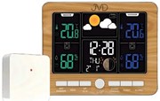JVD Digitální rádiem řízená meteorologická stanice JVD RB6685.2 v imitaci dřeva