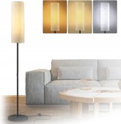 Led Lampa E27 Podlahová Stojící Boho Stínidlo Lněná Lampa Lampička 175 CM 12 W