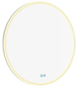 Nimco - Zrcadlo s LED osvětlením, průměr 60 cm, dotykový senzor, bílá ZPB 28000RVX-05