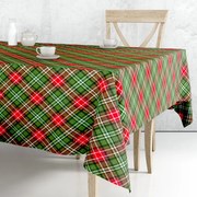 Ervi Teflonový ubrus na stůl čtvercový Royal Lux - Tartan vánoční