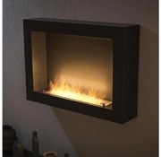 InFire InFire - Nástěnný BIO krb 80x56 cm 3kW černá IF0010