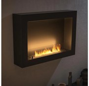 InFire - Nástěnný BIO krb 80x56 cm 3kW černá