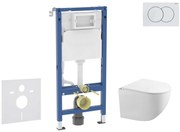 Geberit Duofix - Set předstěnové instalace, klozetu Gaia a sedátka softclose, tlačítko Delta01, alpská bílá SANI11CA3120B