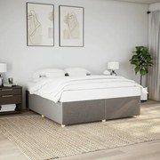 Rám postele bez matrace taupe 180 x 200 cm textil 3284754