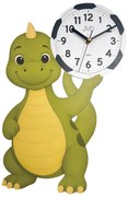 JVD Dětské nástěnné netikající tiché hodiny JVD HJ111 - DINOSAURUS