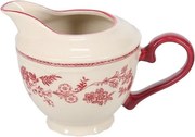 Vínová/slonovinová porcelánová konvička na mléko 180 ml Cyril – S|P Collection