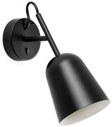 FARO 28257 - Nástěnná lampa STUDIO 1xE14/8W/230V černá