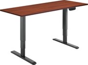 Výškově nastavitelný stůl alzaergo table et1 newgen černý + deska tte-03 160x80cm lamino kaštan