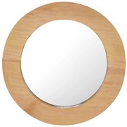Nástěnné zrcadlo 40 cm teak kulaté 288805