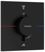Hansgrohe ShowerSelect Comfort - Termostatická baterie pod omítku, pro 2 spotřebiče, matná černá 15572670