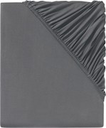 Livarno home Žerzejové napínací prostěradlo, 90-100 x 200 cm (tmavě šedá)