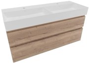 Koupelnová skříňka s umyvadlem Naturel Savona 118x53x44,8 cm dub Halifax mat SAVONA2120DHU2