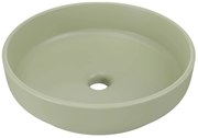Comad Keramické umyvadlo na desku RIVER 1 OLIVE GREEN MATT UN 40, zelená
