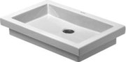 Duravit 2nd floor - Umyvadlo na desku 58x42 cm, bez přepadu, bílá 0317580000