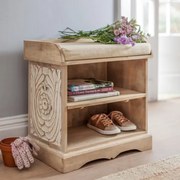 Indický nábytek - Botník Sita 90x60x40 z indického masivu mango