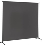 Outsunny zástěna pro soukromí 180 x 50 x 180 cm – ochrana UPF 30+, voděodpudivý panel, stabilní podstavec – tmavě šedá | Aosom